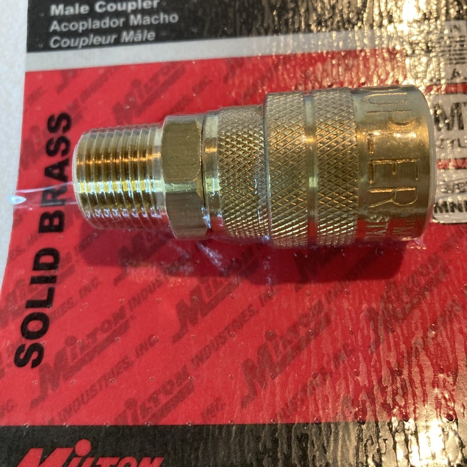 3 couplers - Milton S-719 3/8" MNPT M Style Coupler 300 PSI 40 SCFM ...