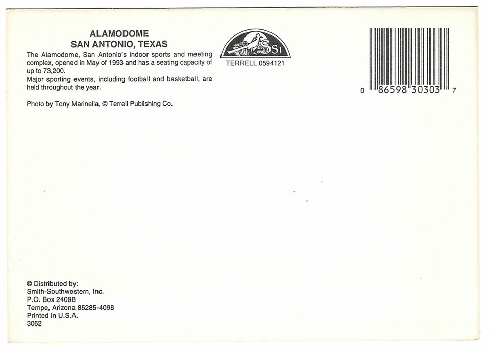 Alamodome San Antonio Texas Postcard - UTSA Roadrunners Football Alamo ...