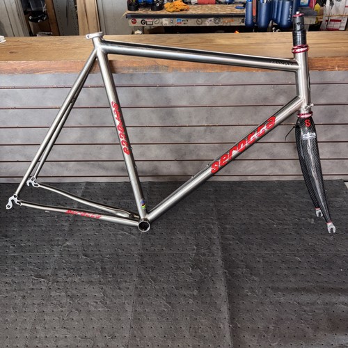 Serotta Classique Ti 58cm titanium road frame English BB carbon fork ...
