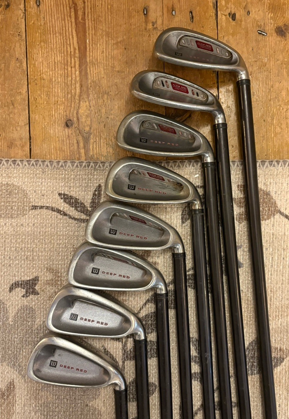 Wilson Deep Red Fat Shaft Golf Club Set Irons 3 5 6 7 8 9 PW SW | eBay