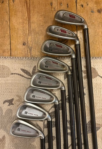Wilson Deep Red Fat Shaft Golf Club Set Irons 3 5 6 7 8 9 PW SW | eBay