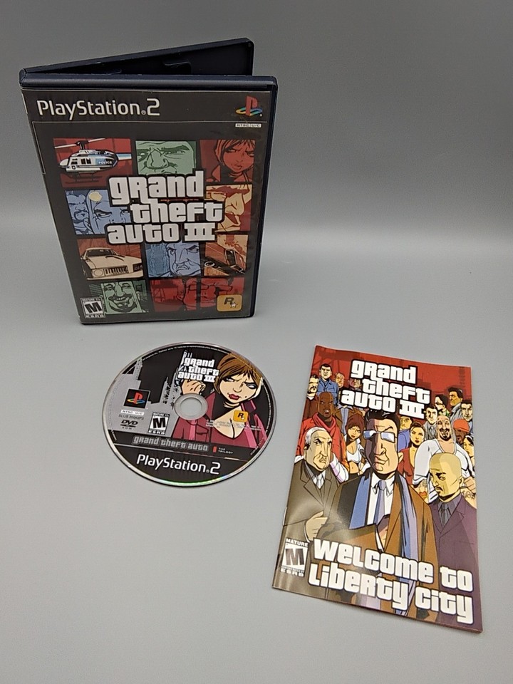 Grand Theft Auto III Sony Playstation 2 PS2 CASE- includes scratched ...