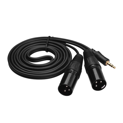 3.5Mm Stereo Jack Male to Dual XLR Male / Female 3-Core Double XLR ...