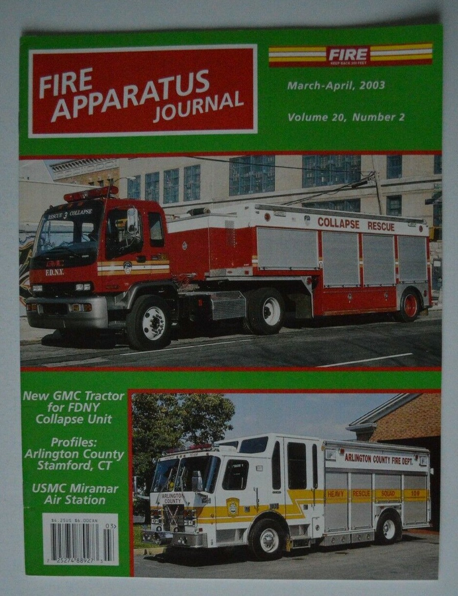 FIRE APPARATUS Journal March April 2003 VOL.20 No.2 | eBay