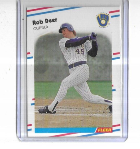 1988 Fleer #163 Rob Deer Milwaukee Brewers | eBay