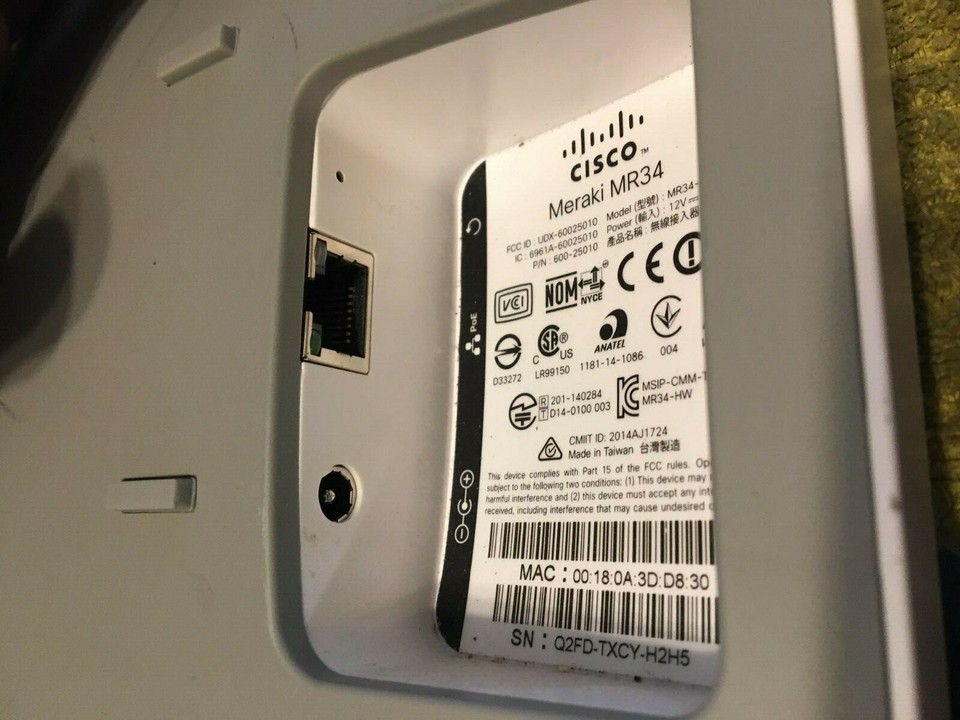 Cisco MR34-HW Meraki Access Point - White LOOK 810979012849| eBay