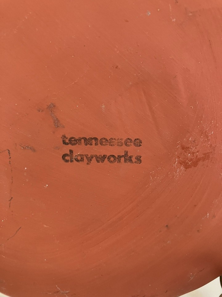 Tennessee Clayworks Redware Decorated Plate - Heart Inside a Rabbit ...