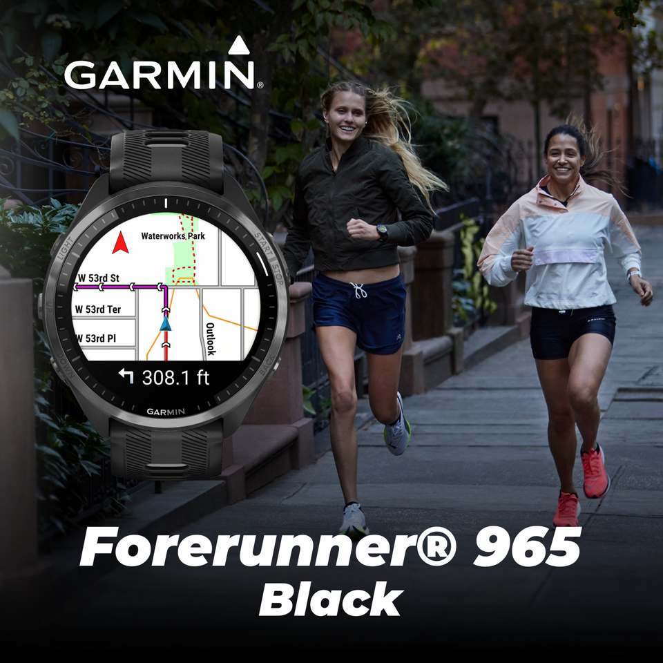 Garmin Forerunner 965 GPS Running Smartwatch AMOLED Gray DLC Titanium ...