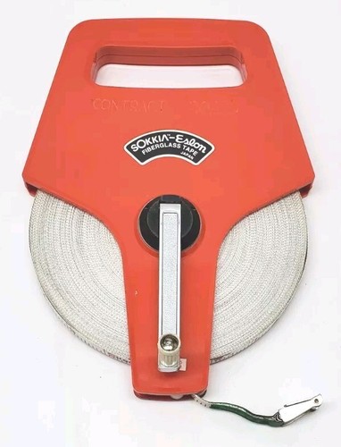 Vintage Sokkia-Eslon Fiberglass Tape Measure 8455-45 With Cover | eBay
