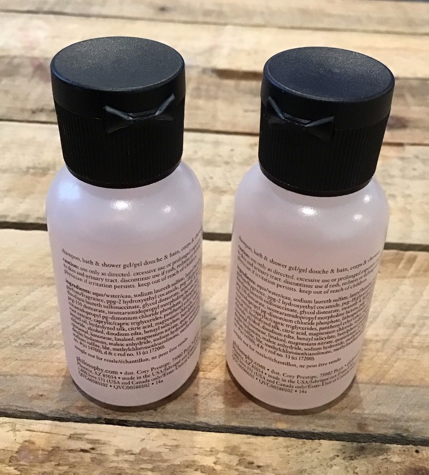 NEW 2-Pc Philosophy Amazing Grace Shampoo, Bath, & Shower Gel Travel 60 ...
