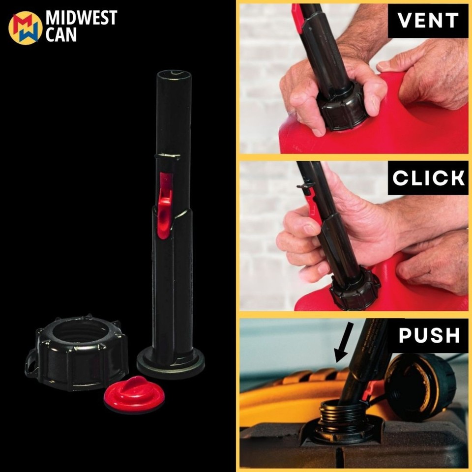 Midwest Can Company 5-Gallon Gas Can - CARB/EPA Compliant (Model 5610-4 ...