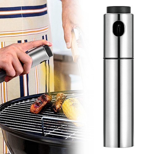 Stainless Oil Sprayer Cooking Mister Spray Pump Fine Bottle Kitchen ...
