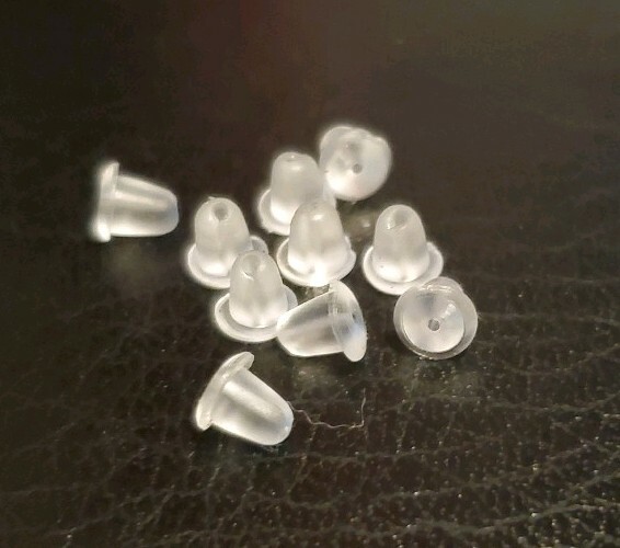 10x Rubber Earring Backs Push Plugs Safety Children Sensitive ...