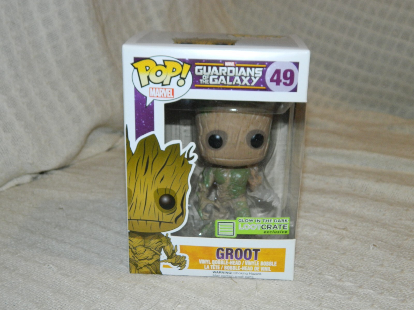Groot Glow in the Dark Loot Crate Funko Pop Marvel Guardians of the ...