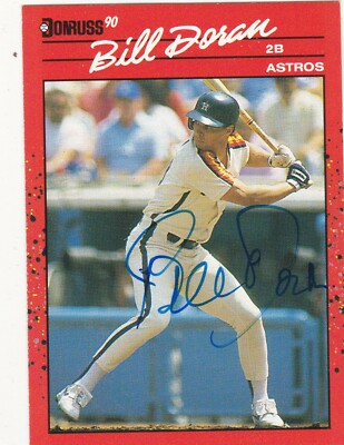 BILL DORAN HOUSTON ASTROS SIGNED BASEBALL CARD MILWAUKEE BREWERS ...