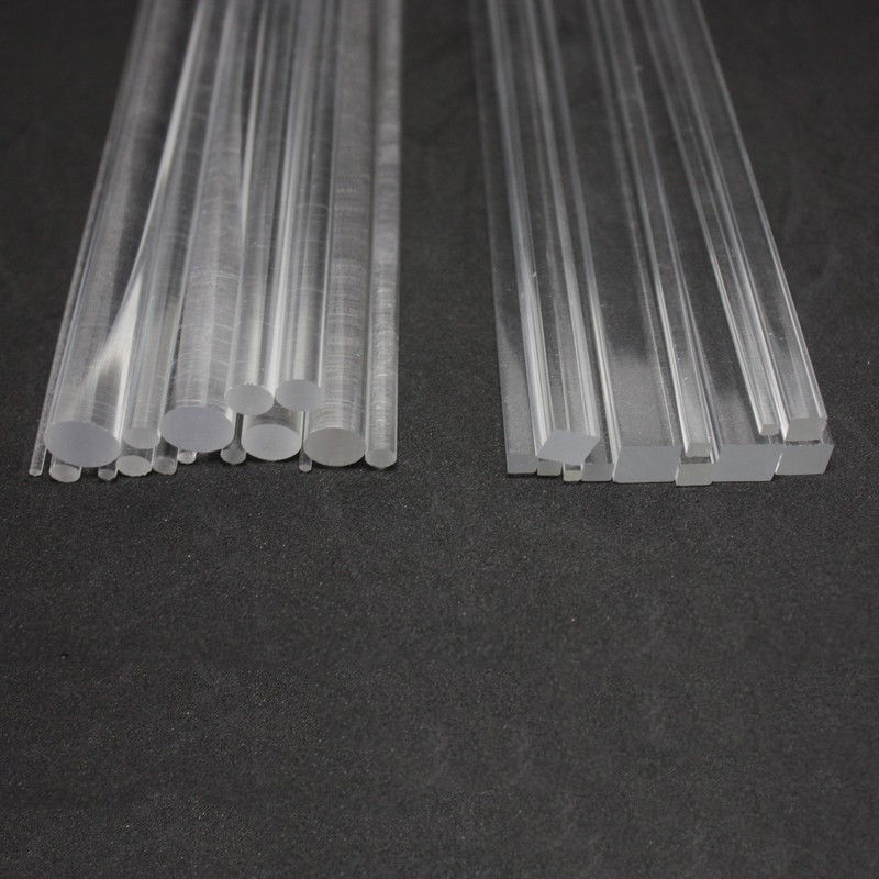 Clear Acrylic Perspex Round Rod Circular Bar Square Rod Bar 100/200 ...