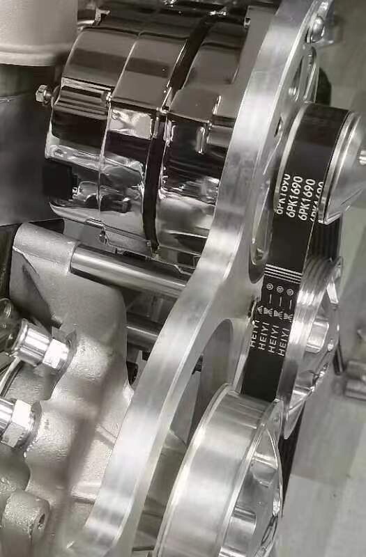 Chevy BBC 396 454 Aluminum Serpentine Complete Engine Pulley ...