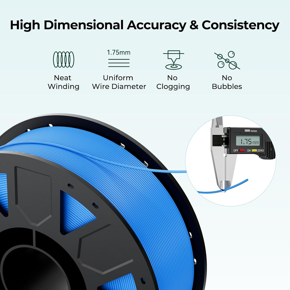 Creality 3D Printer Filament 1.75Mm, Ender PLA Filament No-Tangling Smooth Print | eBay