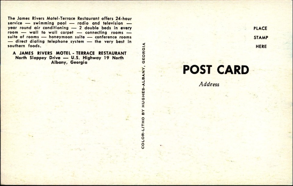 James Rivers Motel ~ Terrace Restaurant ~ Albany Georgia GA ~ artist ...