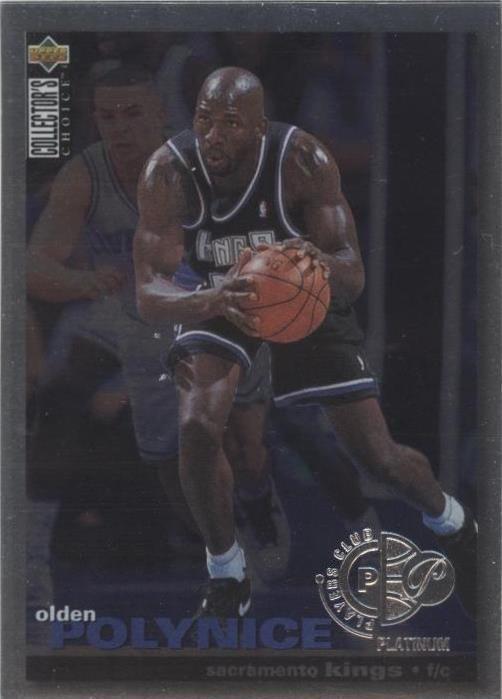 1995-96 Upper Deck Collector's Choice - Olden Polynice #78 Platinum ...