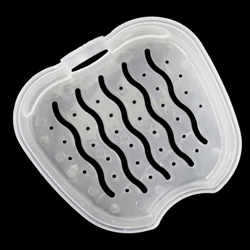 Denture Bath Box Case Dental False Teeth Storage Box Rinse Basket ...