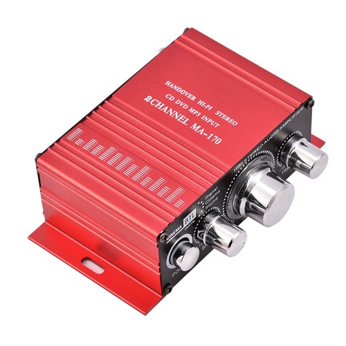 2 Channel Bass Audio Power Amplifier For 6-inch 4-8Ω Speakers ...