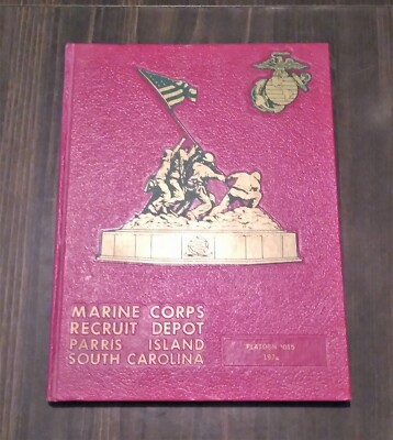 1972 Marine Corps Recruit Depot MCRD Parris Island Yearbook USMC ...