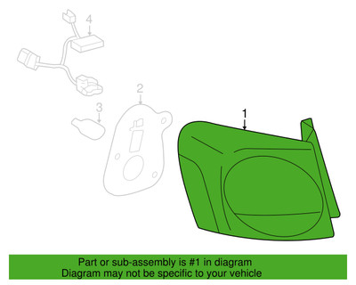Genuine (2005-2007) Lx470 Tail Lamp Lens Assy (Left, Driver Side) 81561 ...