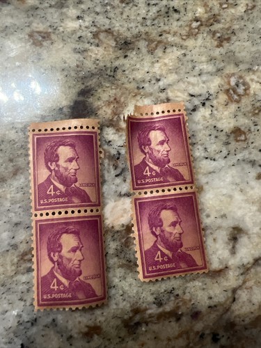 Abraham Lincoln 4 cent stamp purple very rare, Gem! | eBay
