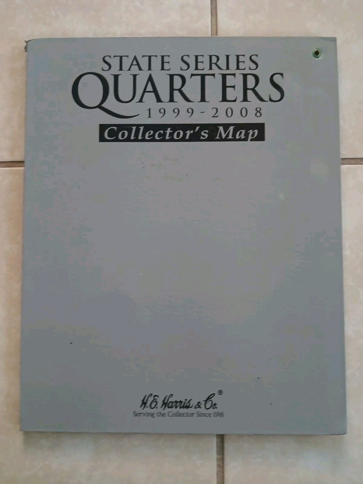 1999-2008 US State Quarters Collector's Map Complete Set of 50 H.E. Harris & Co. | eBay