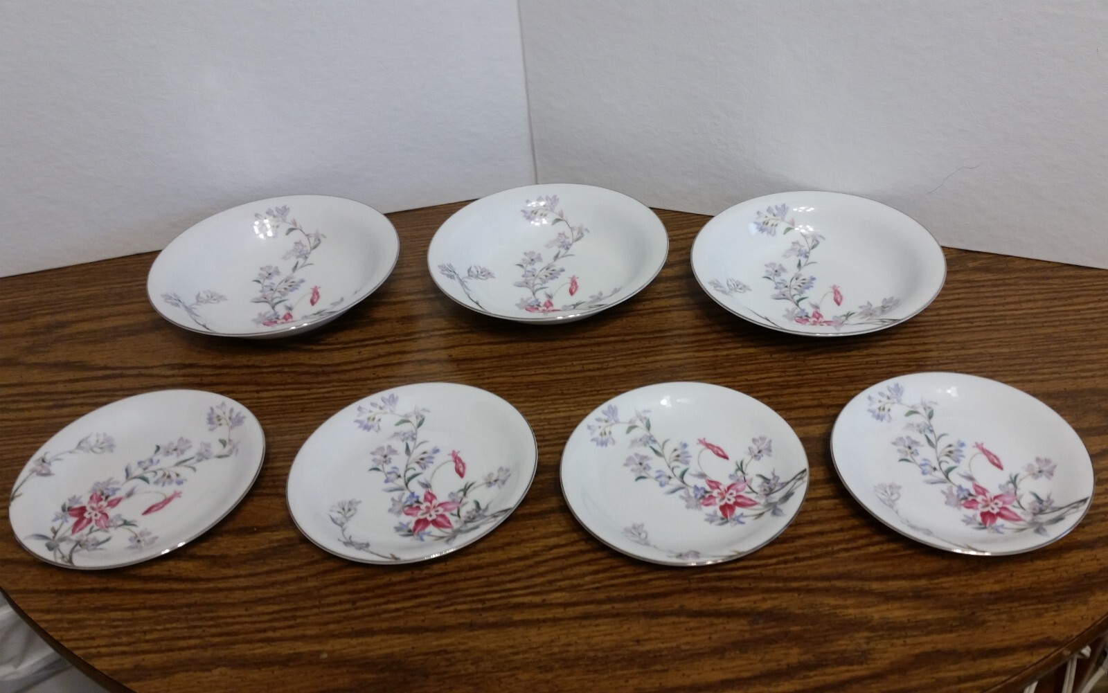 7 Pcs Noritake Nippon Toki Kaisha Bread Dessert Plates Soup Bowls Rare ...