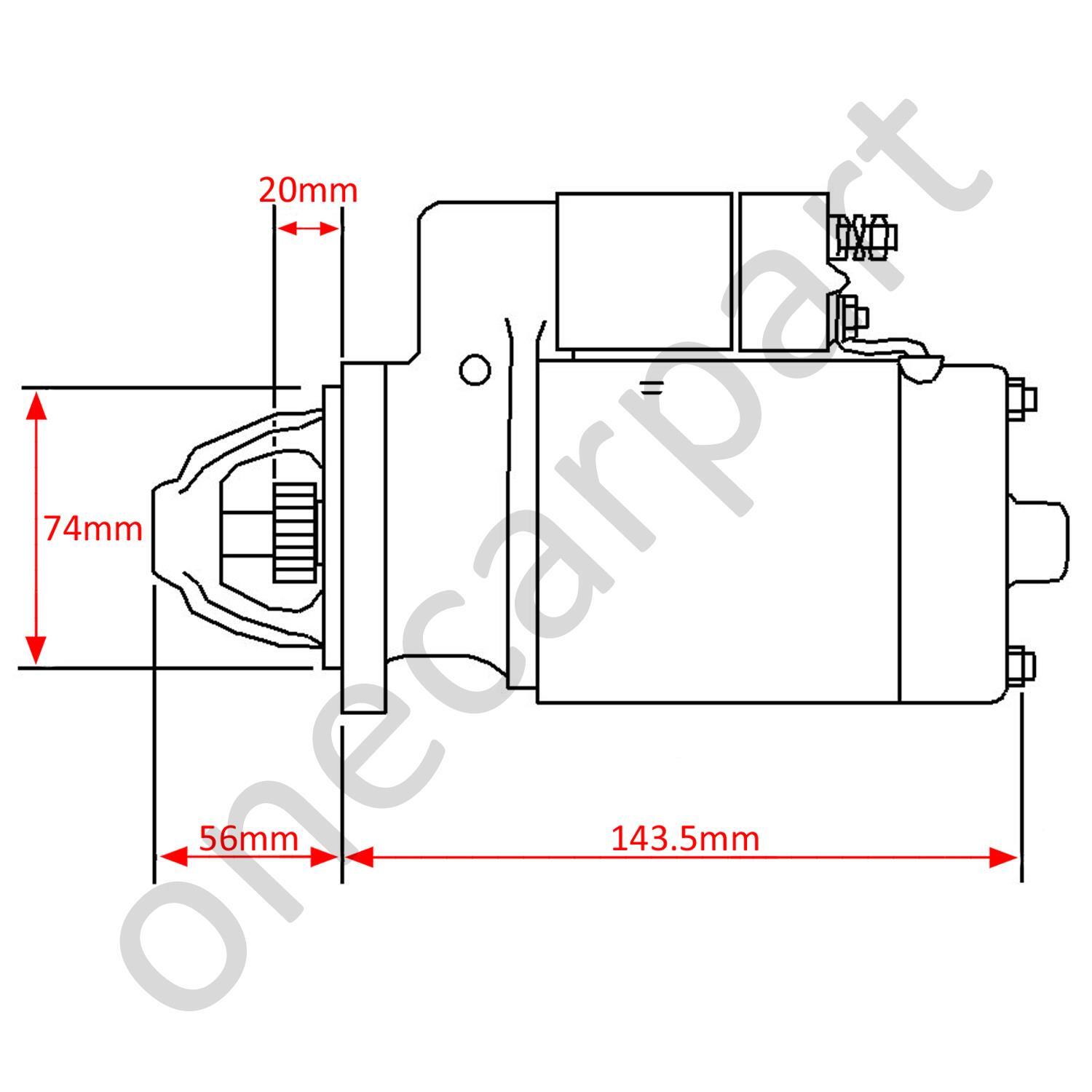 12V Starter Motor For Ford New Holland 1310 1510 CL25 185086321 ...
