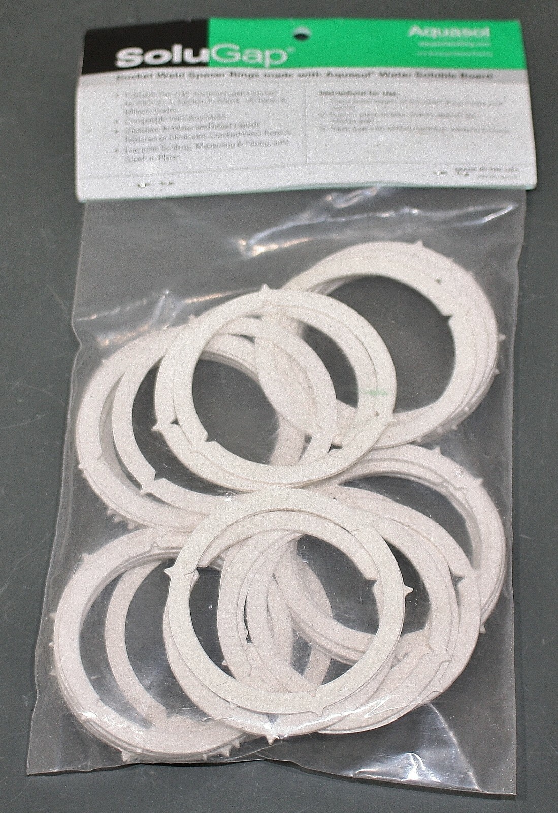 (50) Aquasol SoluGap Socket Weld Spacer Rings SGP-2.50", for 2-1/2 ...
