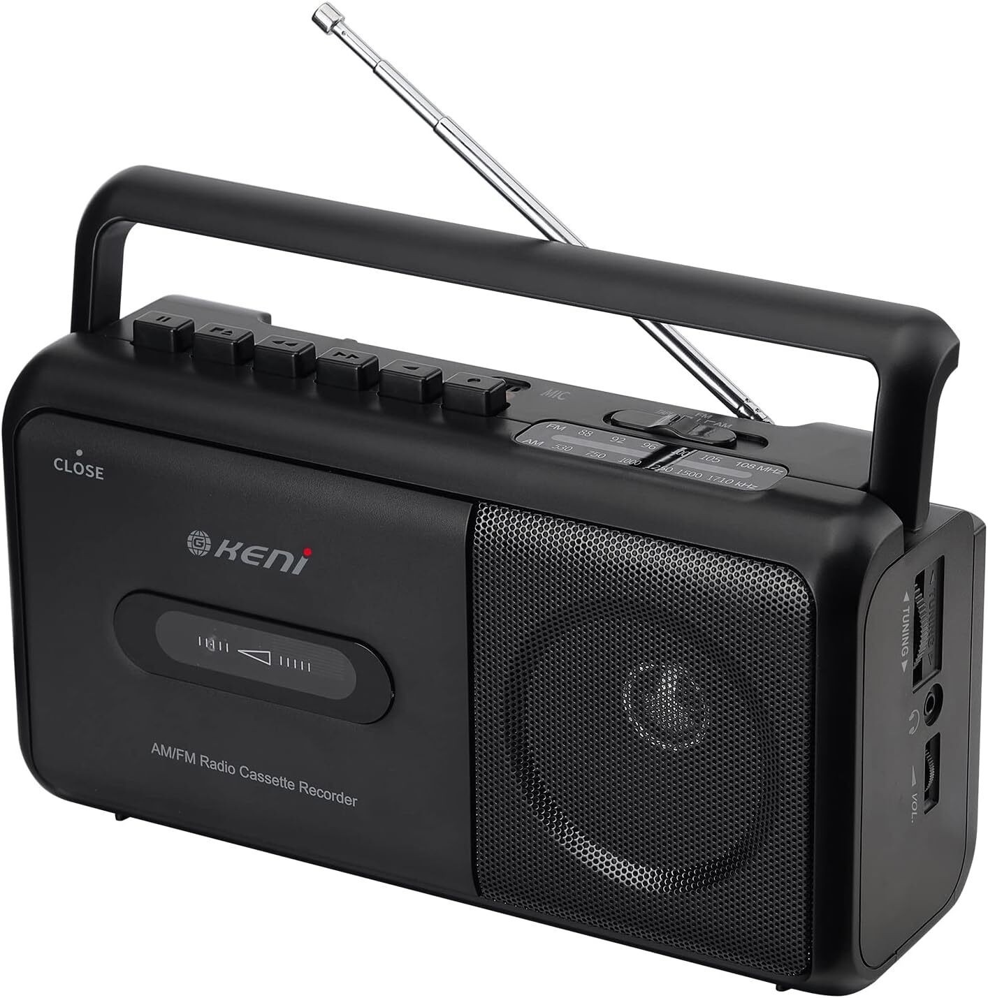 Portable Cassette Player Boombox AM/FM Radio Stereo Casette Tape Player ...