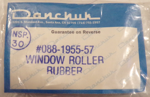 DANCHUK P/N 088-1955-57, CHEVY SIDE GLASS WINDOW ROLLER RUBBER COVERS ...