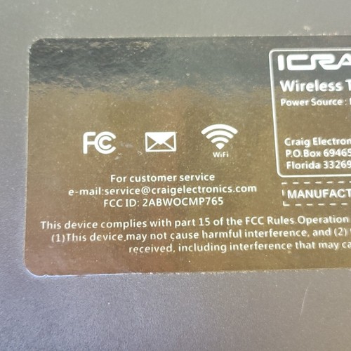 Icraig Wireless Touch Screen Reader Kindle Tablet Bundle No Charger ...