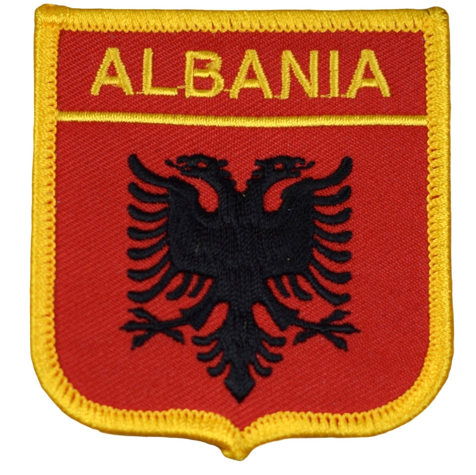 Albania Patch - Flag Shield Embroidered Badge 2.75" (Iron Or Sew On) | eBay