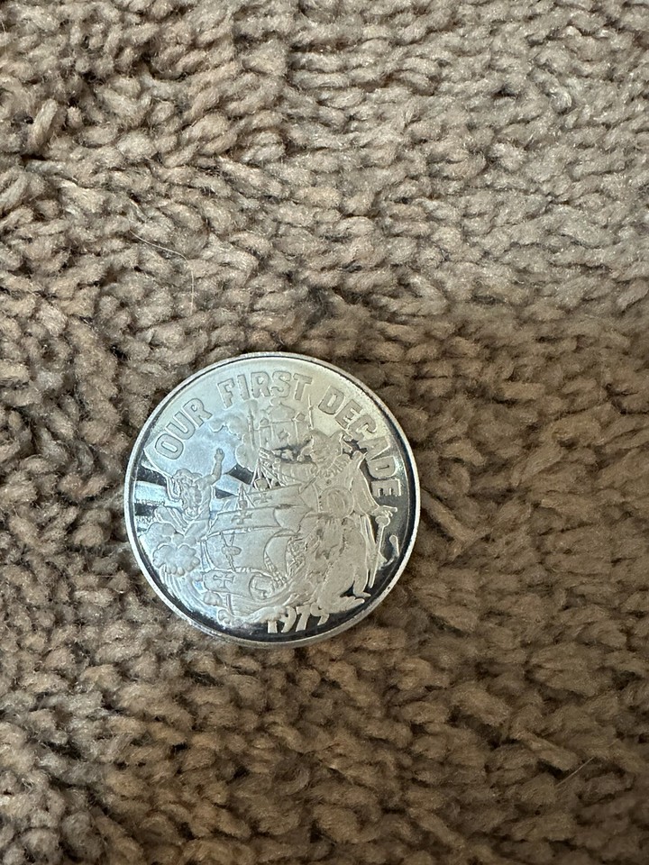 1979 .999 Fine Silver Atlas Doubloon- Mardi Gras Krewe Favor | eBay