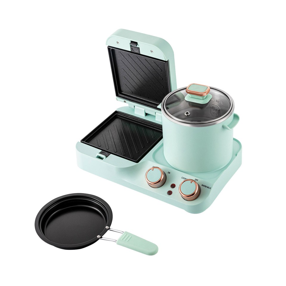3in1 Breakfast Station Electric Mini Toaster Bread Sandwich?Machine Non ...