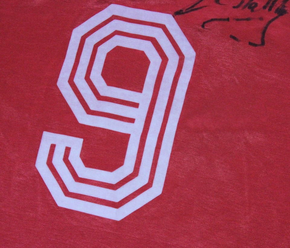 Vintage 1988 / 1989 FC Aarau Match Worn Issue Signed Shirt #9 Christian ...