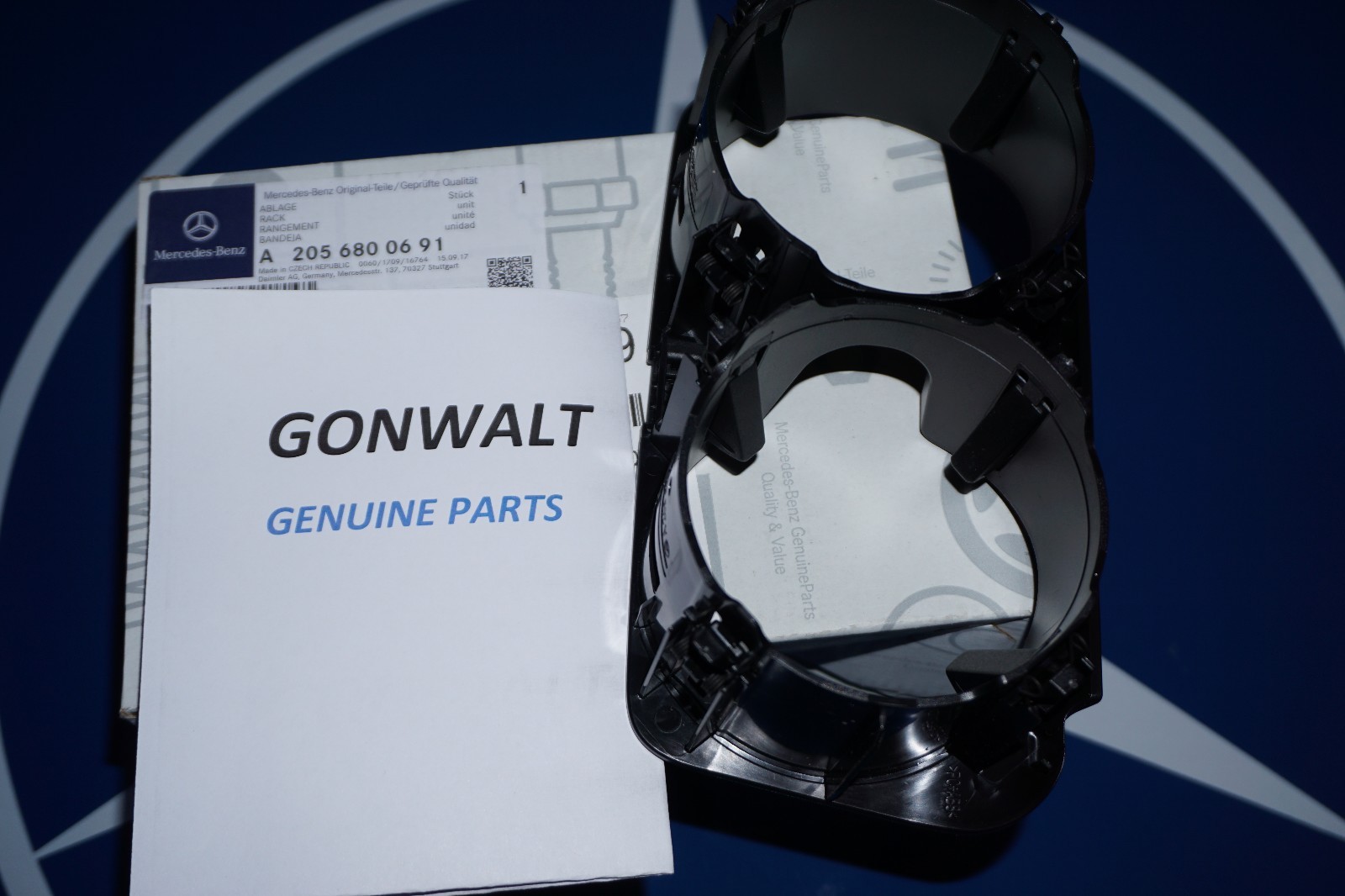 Mercedes Benz Genuine Dual Cup Holder Insert C class 2015-2017 OE ...