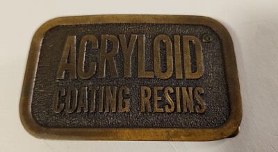 Vintage CD HIT Brass Rodeo Belt Buckle Acryloid Coating Resins ...