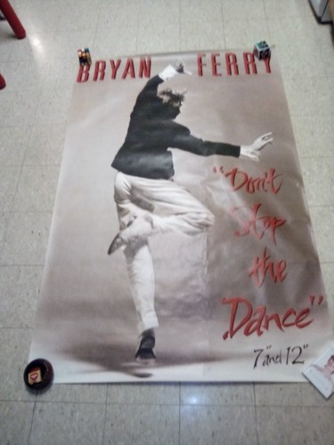 BRYAN FERRY Don't Stop The Dance Promo Subway HUGE 40 by 60" POSTER ...