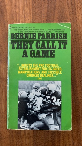 Vtg Bernie Parrish They Call It A Game 1971 Signet Football Pb Book | eBay