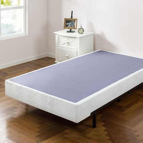 ZINUS Twin Metal Box Spring with Wood Slats /7.5 Inch Mattress ...