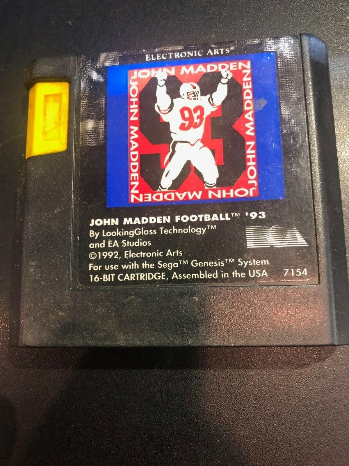 John Madden Football '93 (Sega Genesis, 1993) Madden 93 Genesis ...