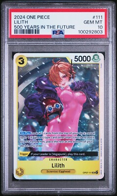 PSA 10 Lilith OP07-111 SR One Piece 500 Years in the Future English | eBay