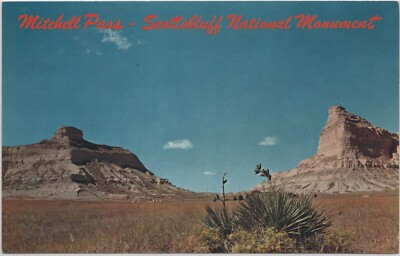 Mitchell Pass- Scottsbluff National Monument Nebraska Looking West Vtg ...