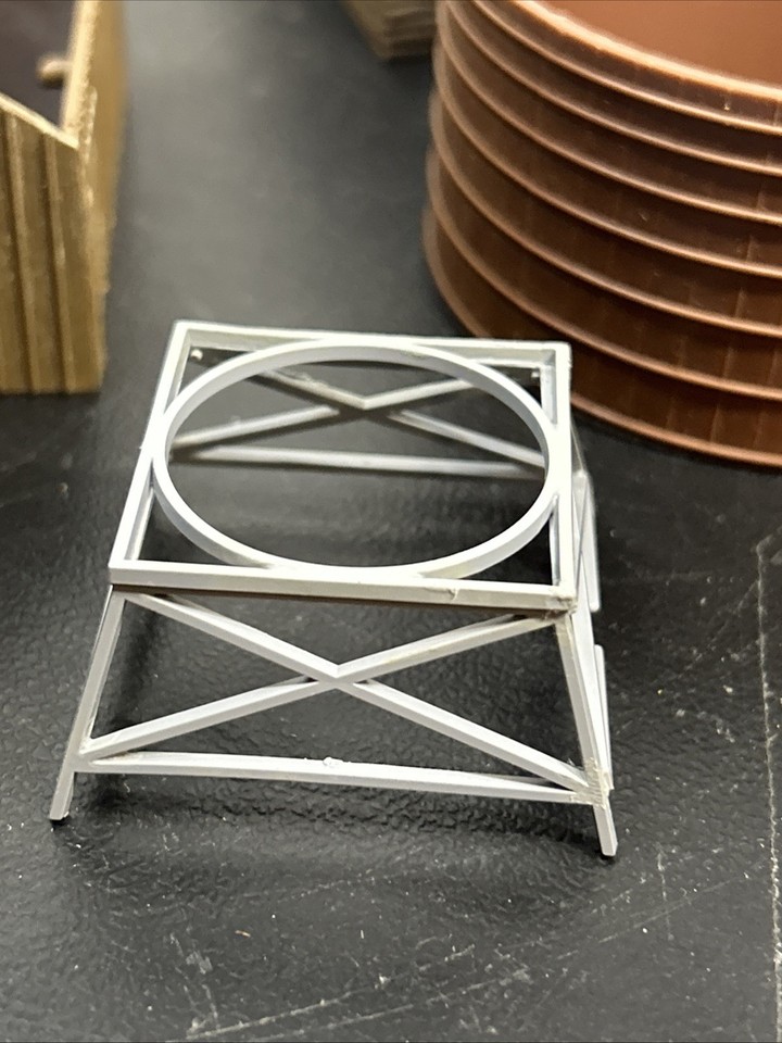 Ho Scale Lot Cabin Mill Water Tower Windmill Stand 1/87 Building Parts ...