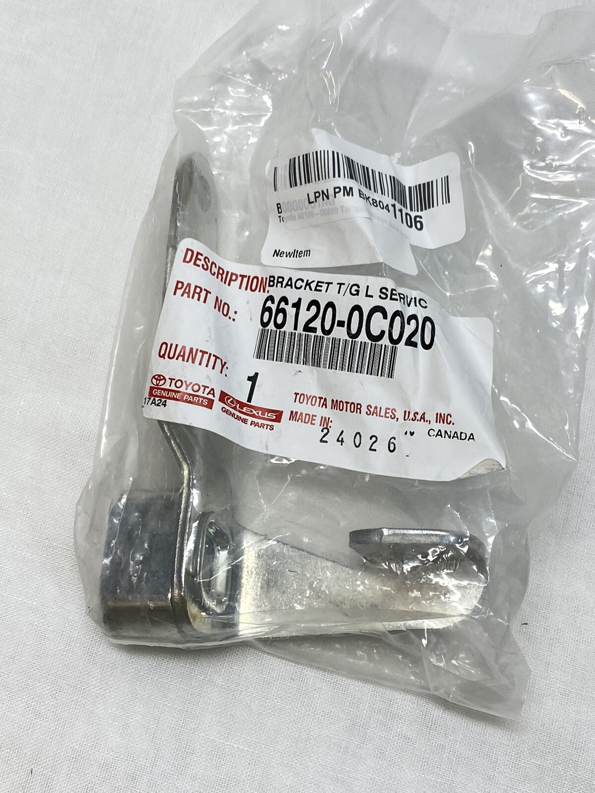 New Genuine Toyota Tail Gat Hinge Assembly 661200C020 / 66120-0C020 OEM ...